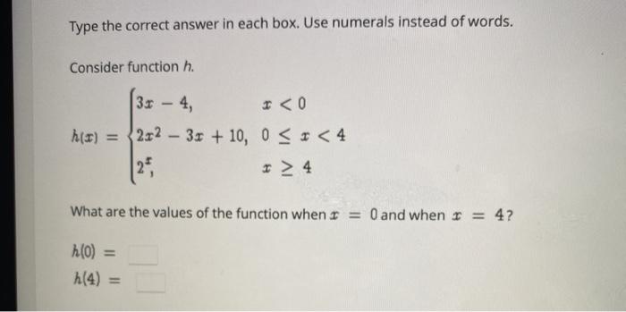 Solved Type the correct answer in each box. Use numerals | Chegg.com