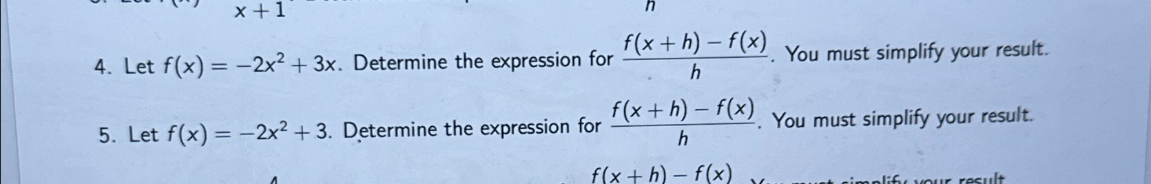 Solved Let F X 2x2 3x ﻿determine The Expression For