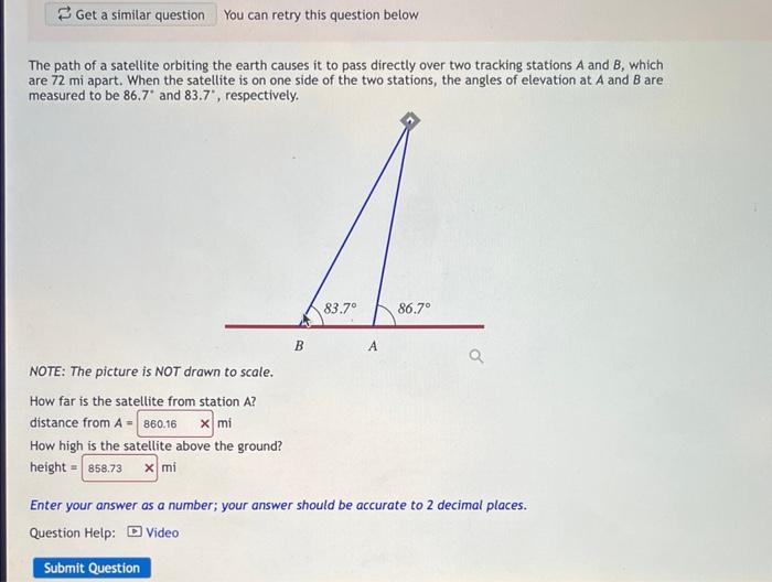 Solved The path of a satellite orbiting the earth causes it | Chegg.com