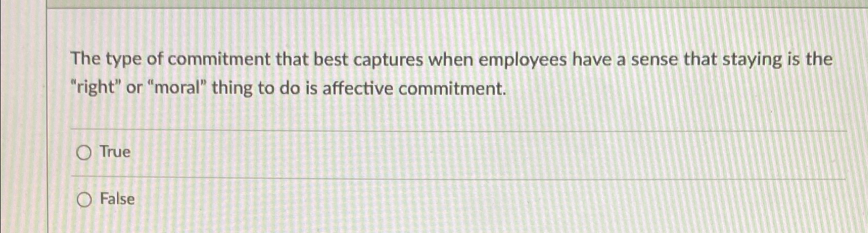 Solved The type of commitment that best captures when | Chegg.com