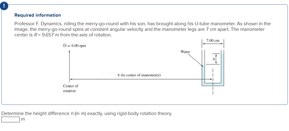 Solved !Required informationProfessor F. ﻿Dynamics, riding | Chegg.com