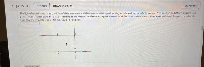 Solved The figure below shows three particles of the same | Chegg.com