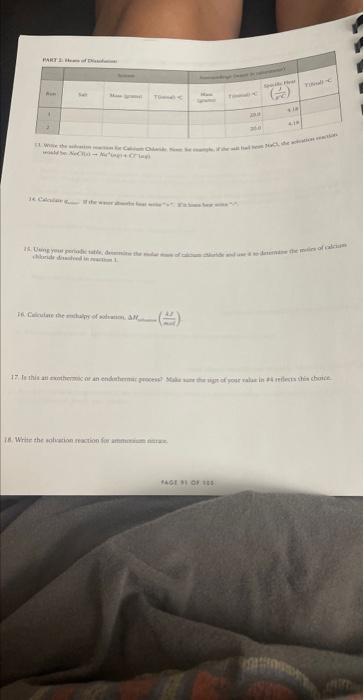 PRE-LAB 9F CALORIMETRY SIMULATIONS Ae its corci a | Chegg.com