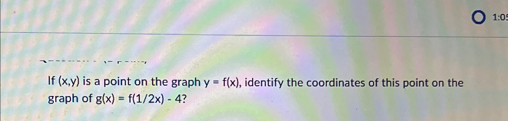 Solved If (x,y) ﻿is a point on the graph y=f(x), ﻿identify | Chegg.com