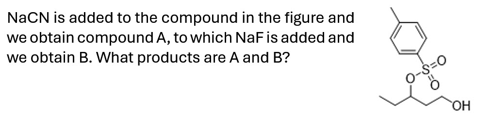 NaCN is added to the compound in the figure andwe | Chegg.com