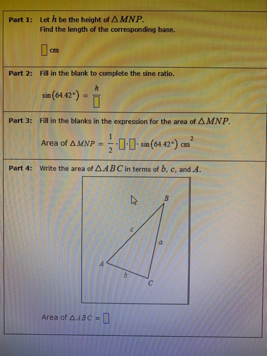 Solved In Triangle MNP below, the measurr of angle M is | Chegg.com