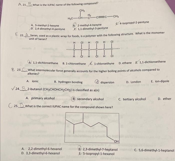 Solved Can you please explain why numbers 19,20,21,22,23,25 | Chegg.com