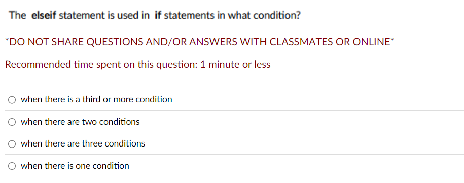 Solved The Elseif Statement Is ﻿used In If ﻿statements In