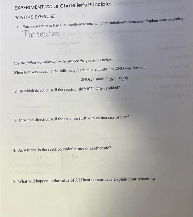 Solved Part C: Complex Equilibria (Instructor Demonstration) | Chegg.com