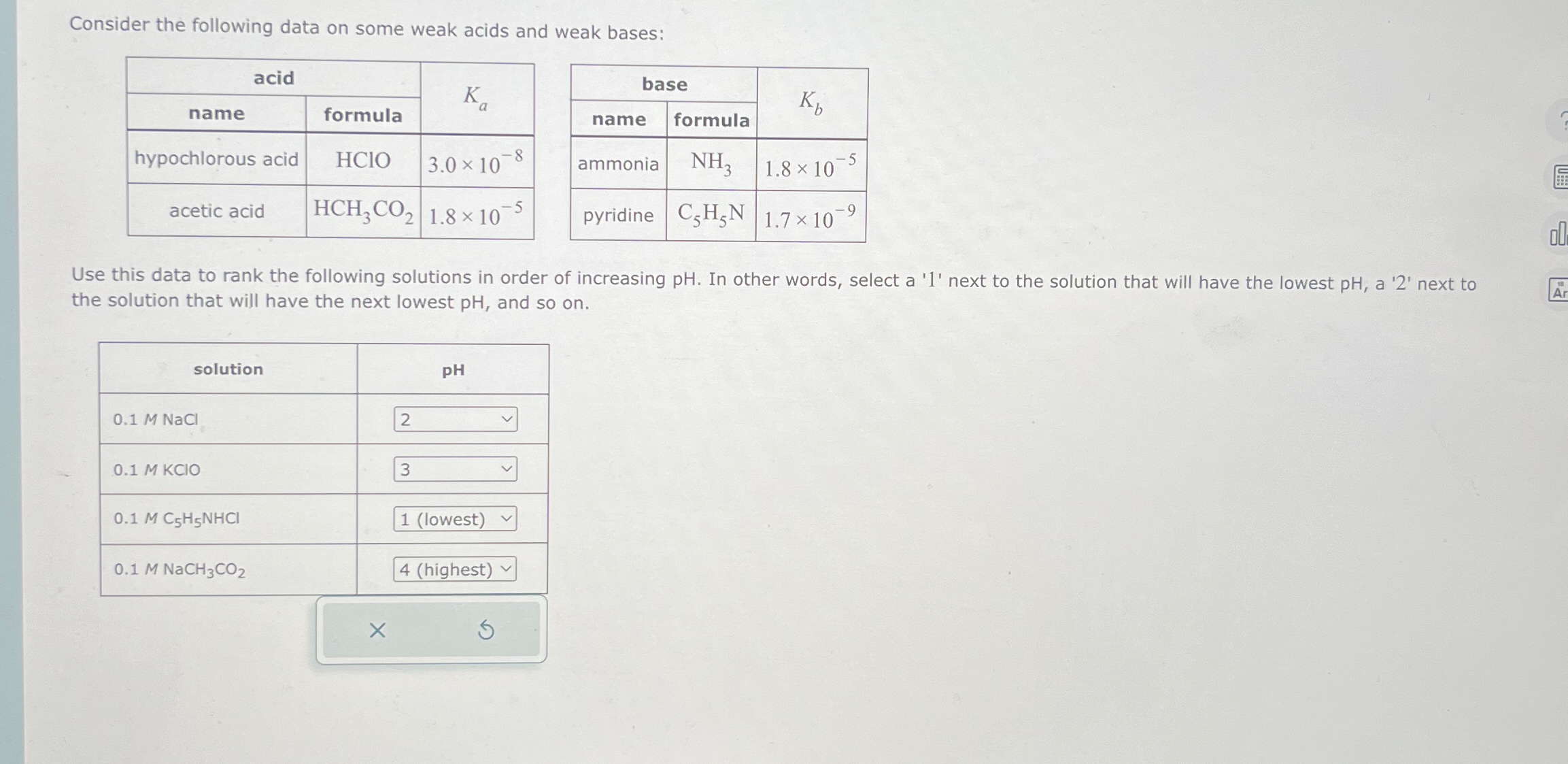 Solved Consider the following data on some weak acids and | Chegg.com