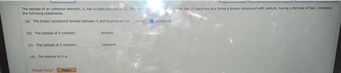 Solved har i electrons and forms a binary compound with | Chegg.com