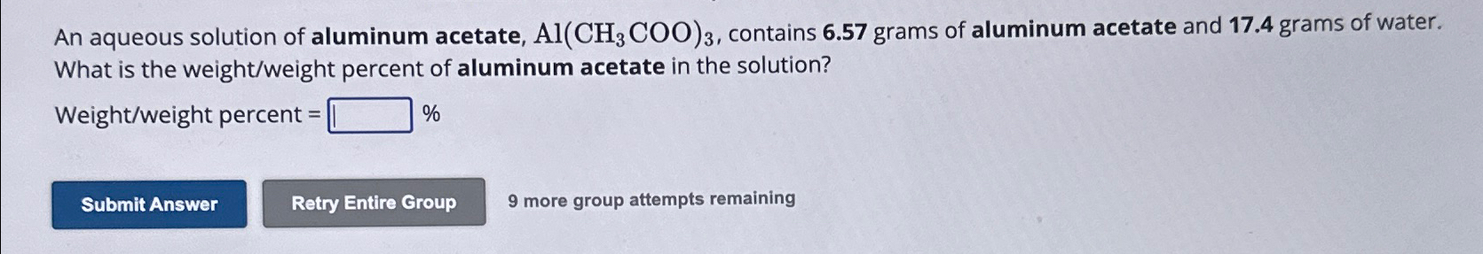 Solved You wish to prepare 249 ﻿grams of 30.1%(ww)CuBr2. | Chegg.com
