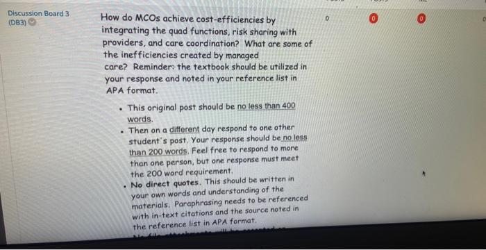 Solved How do MCOs achieve cost-efficiencies by integrating | Chegg.com