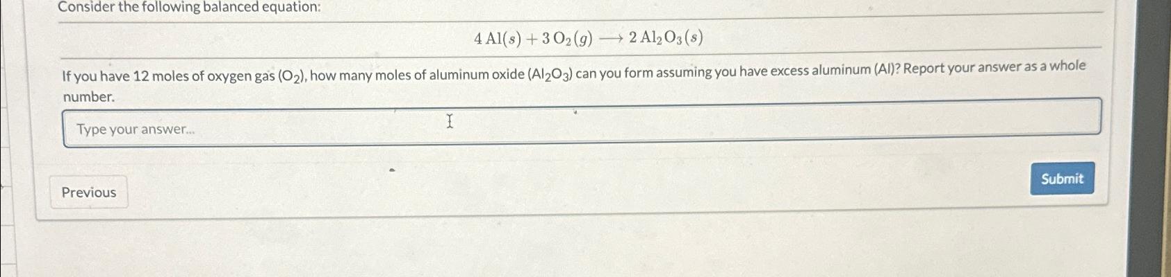 Solved Consider the following balanced | Chegg.com