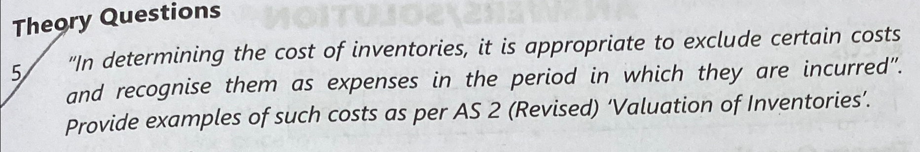 Solved "In determining the cost of inventories, it is | Chegg.com