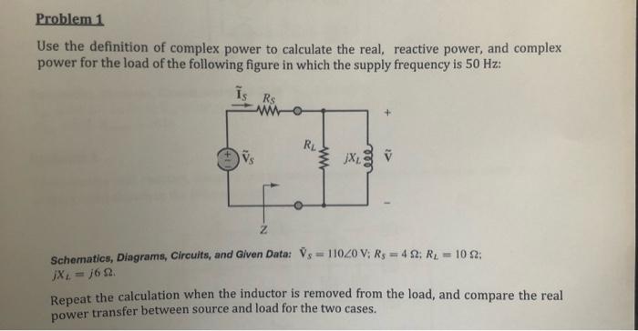 Solved Use the definition of complex power to calculate the | Chegg.com
