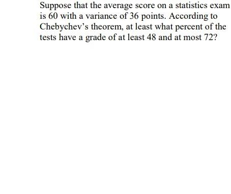Solved Suppose that the average score on a statistics exam | Chegg.com