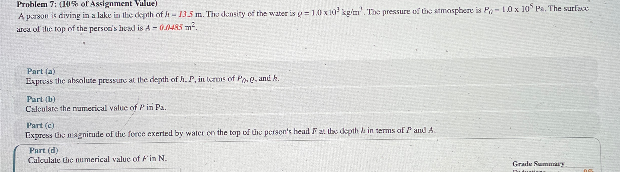 Solved by an EXPERT Problem 7: ( 10% ﻿of Assignment Value)A person is | Chegg.com