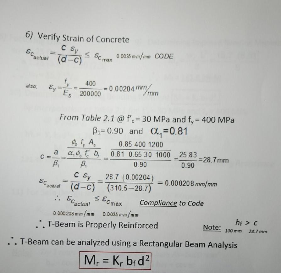 Solved #25M Bars: -Nomimal Diameter(mm) = 25.2 mm -Cross | Chegg.com