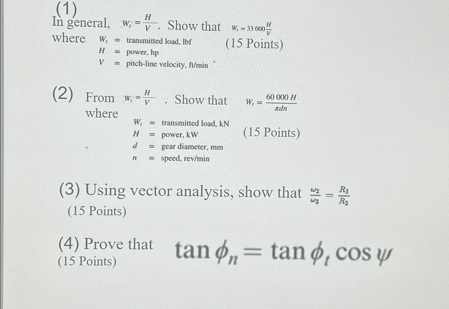 Solved Please help solve question 3 ﻿and 4(1)In general, | Chegg.com