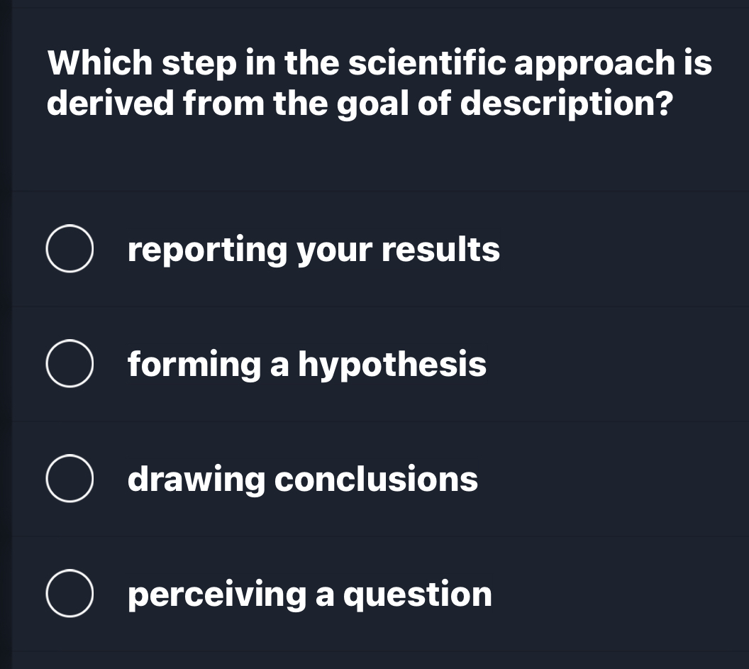 Solved Which step in the scientific approach is derived from | Chegg.com