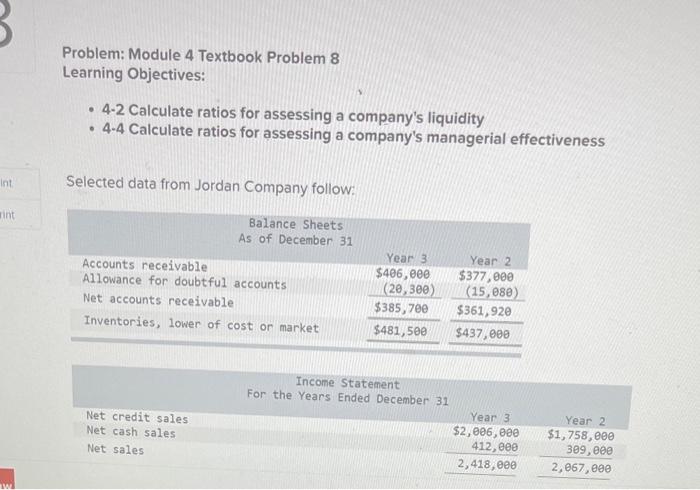 Solved Problem: Module 4 Textbook Problem 8 Learning | Chegg.com