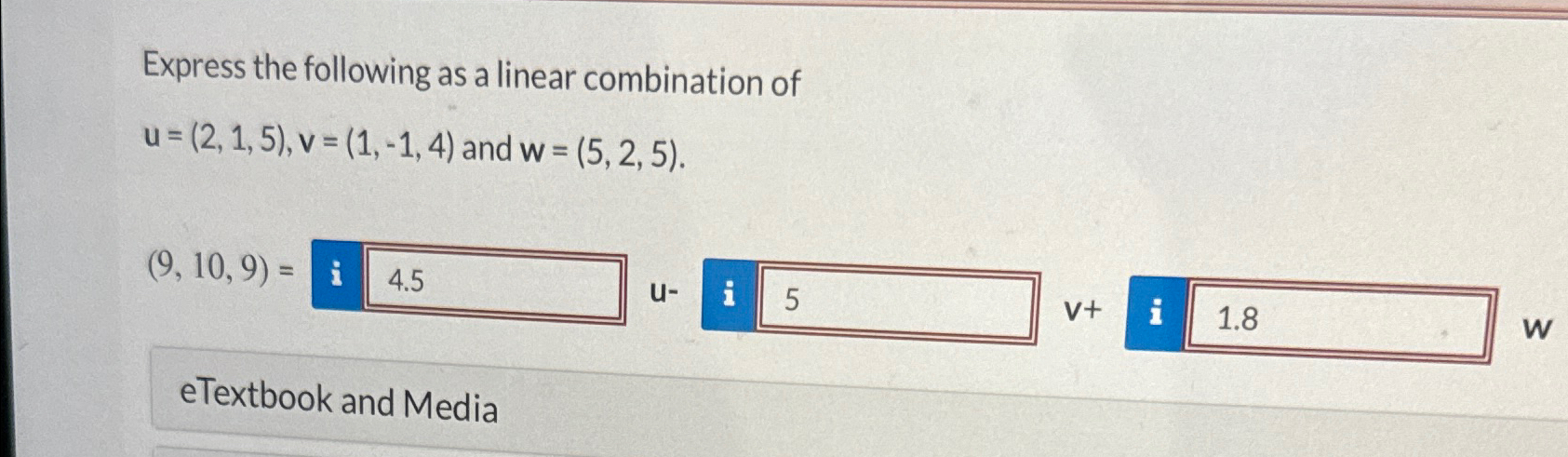 Solved Express the following as a linear combination of | Chegg.com