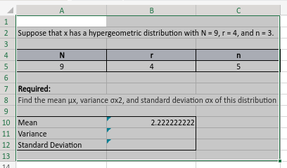 Solved *~* ﻿NEED ANSWERS IN EXCEL FORMULAS PLEASE AND THANK | Chegg.com