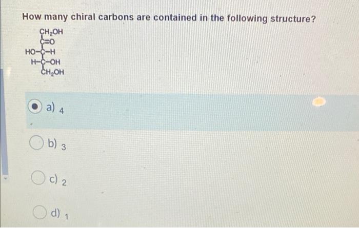 Solved How many chiral carbons are contained in the | Chegg.com
