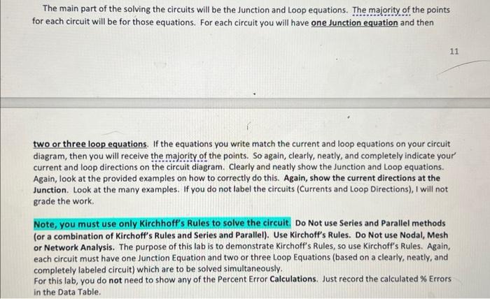 Solved 1. Using Kirchhoff's Rules, construct enough | Chegg.com