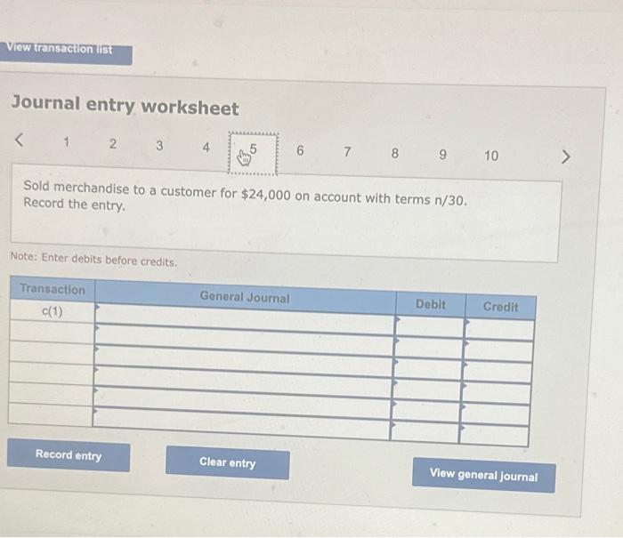 Solved Journal entry worksheet 12 5 6 8 The merchandise | Chegg.com
