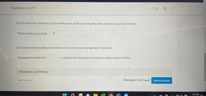 Solved i need to fill in the blank boxes, all the | Chegg.com