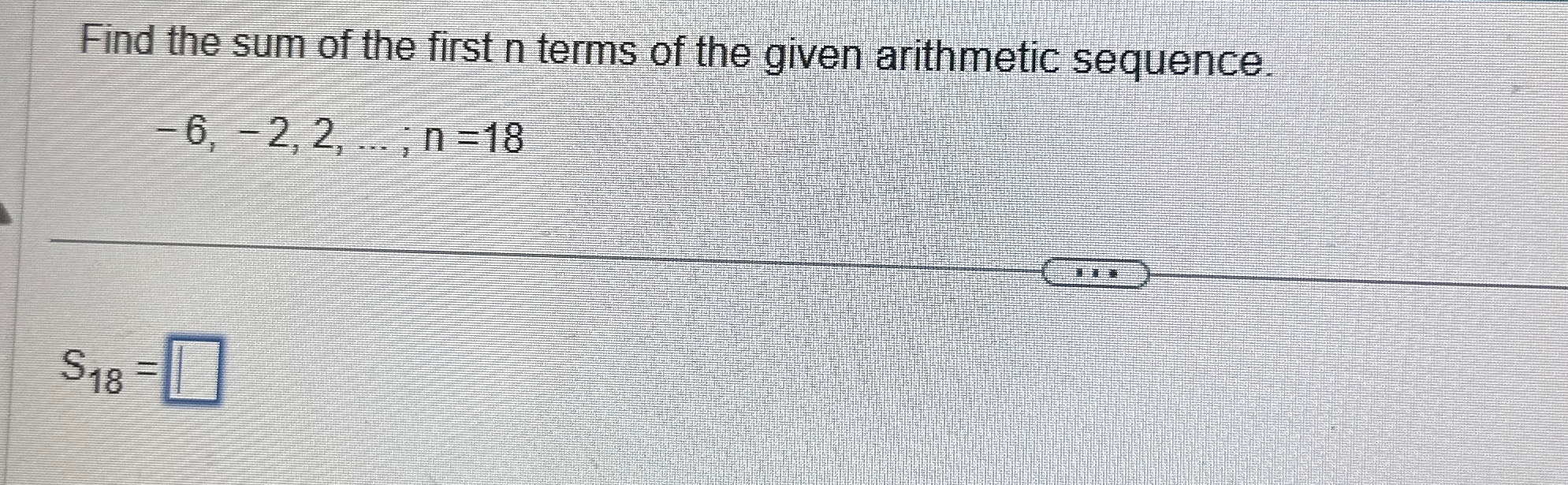Solved Find the sum of the first n ﻿terms of the given | Chegg.com
