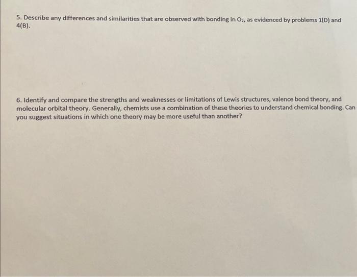 Solved 1. Draw a valid Lewis structure for the following. | Chegg.com