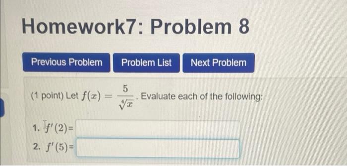 Solved Homework7: Problem 8 Previous Problem Problem List | Chegg.com Solved Homework7: Problem 8 Previous Problem Problem List | Chegg.com