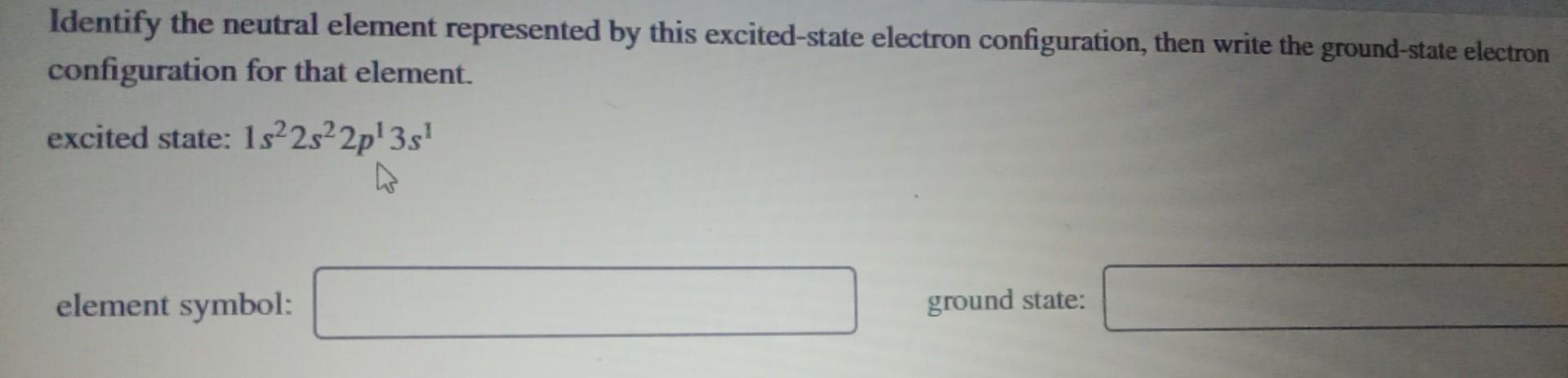 Solved Identify the neutral element represented by this | Chegg.com