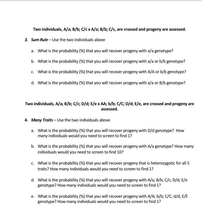 Solved Assignment 18 - Classical Genetics II Please make | Chegg.com