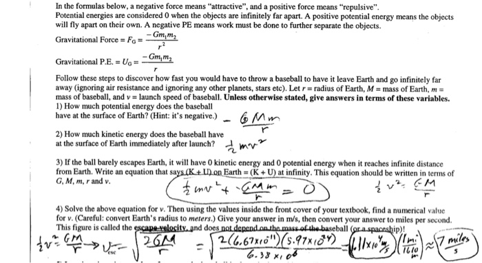 Solved In the formulas below, a negative force means | Chegg.com