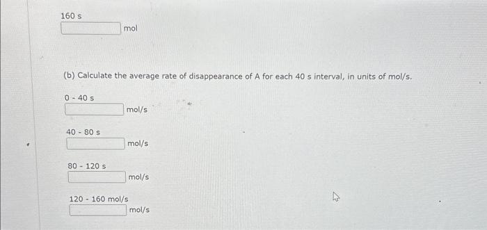 Solved A flask is charged with 0.140 mol of A and allowed to | Chegg.com