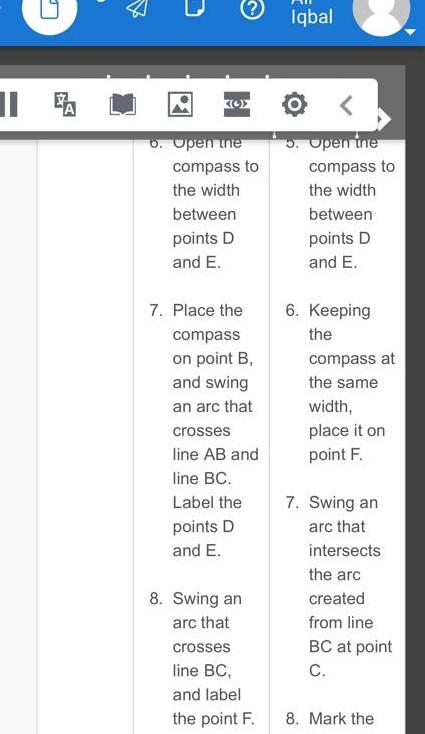 Solved \begin{tabular}{l|l} 4. Keeping the compass at | Chegg.com