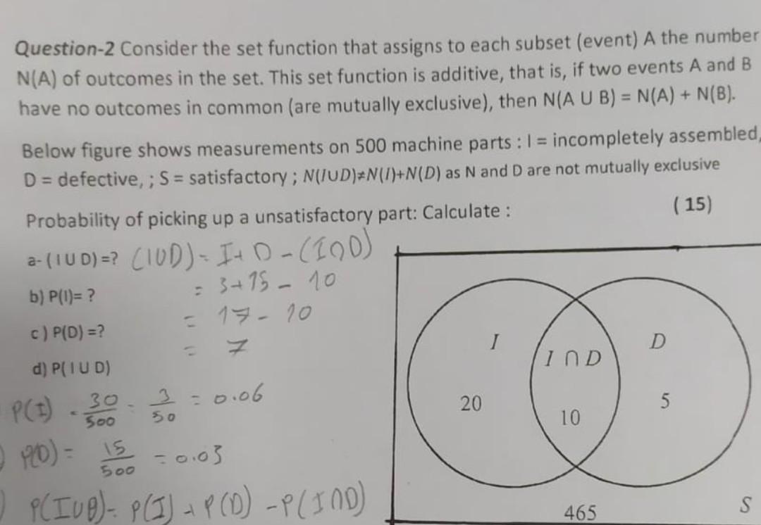 Solved a- Question-2 Consider the set function that assigns | Chegg.com