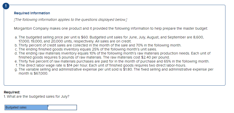 Solved IRequired Information[The following information | Chegg.com