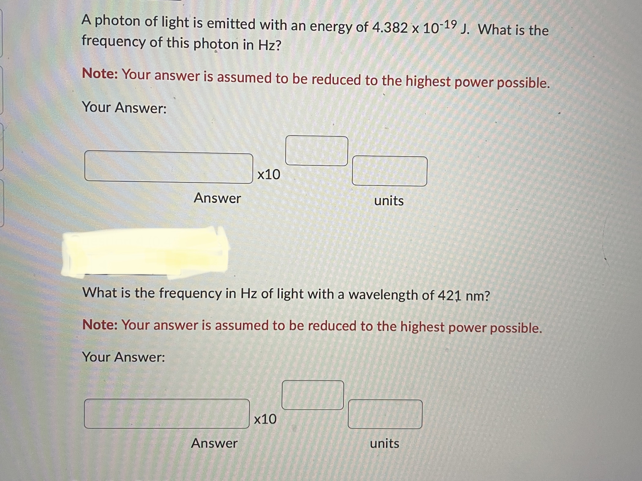 Solved A photon of light is emitted with an energy of | Chegg.com