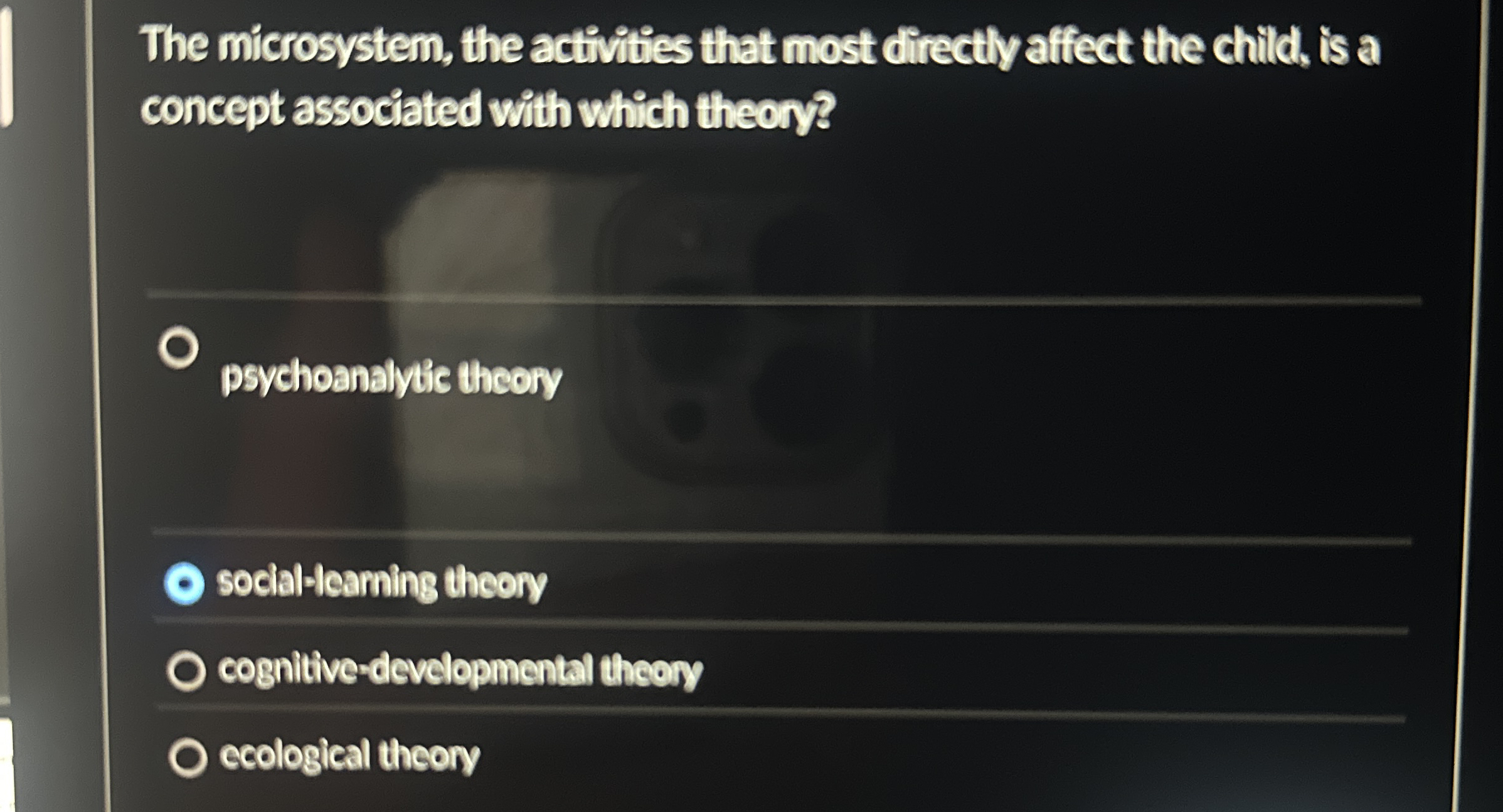 Solved The microsystem, the activities that most directly | Chegg.com