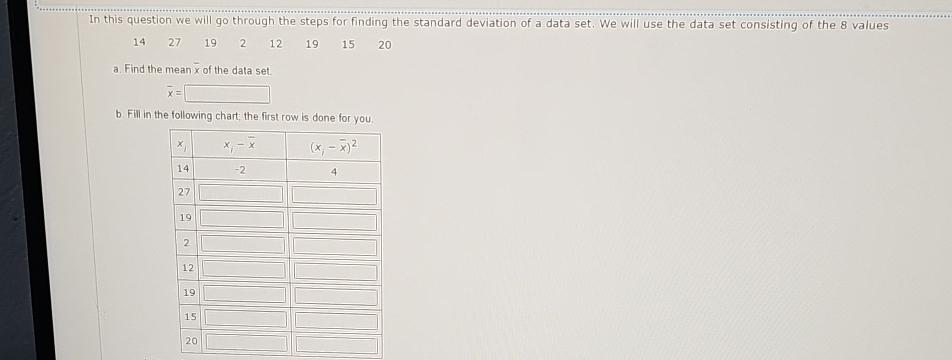 Solved In this question we will go through the steps for | Chegg.com