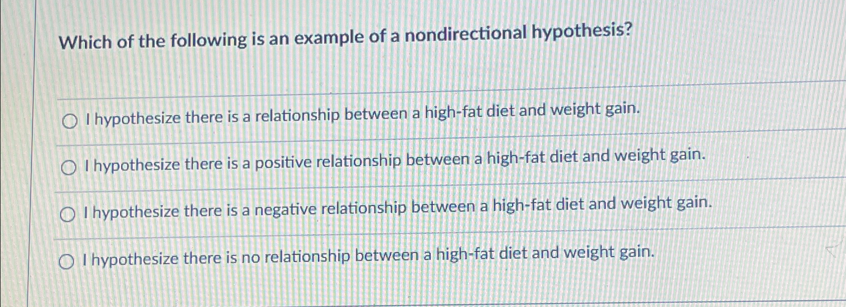 Solved Which of the following is an example of a | Chegg.com