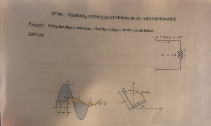 Solved LE301 - PHASORS, COMPLEX NUMBERS IN AC AND IMPEDANCE | Chegg.com