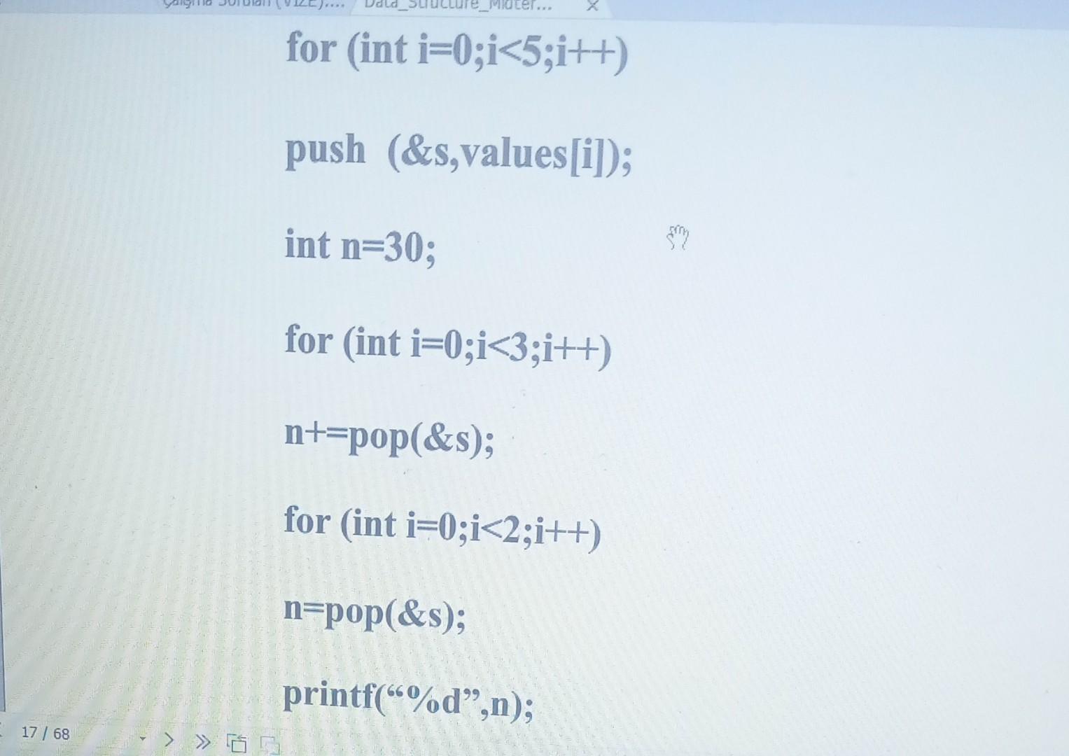 Solved 12. What is the output of the following code? int | Chegg.com