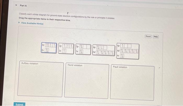 Solved Clasaily osch orbital diagram for ground-state | Chegg.com