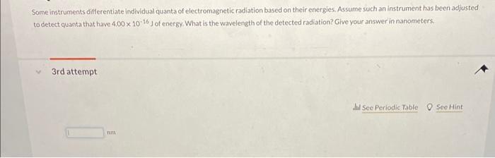 Solved Some instruments differentiate individual quanta of | Chegg.com